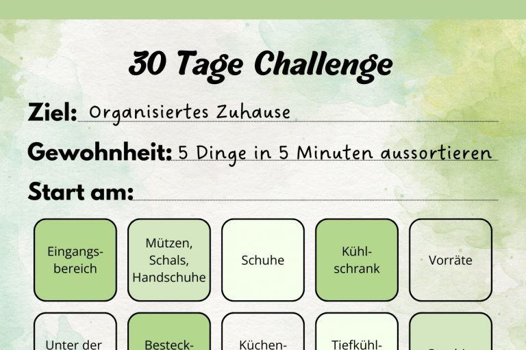 30 Tage Challenges – lebensprojekte